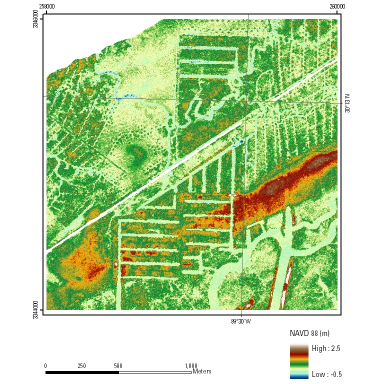 EAARL Coastal Topography–Pearl River Delta 2008: Bare Earth