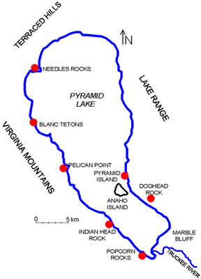 The Tufas of Pyramid Lake, Nevada