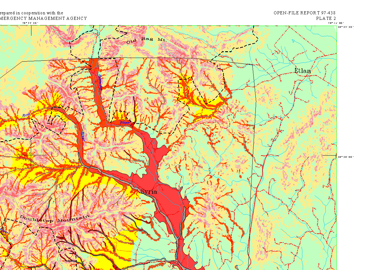 Plate2--Debris-Flow Hazards--Madison County, Va.