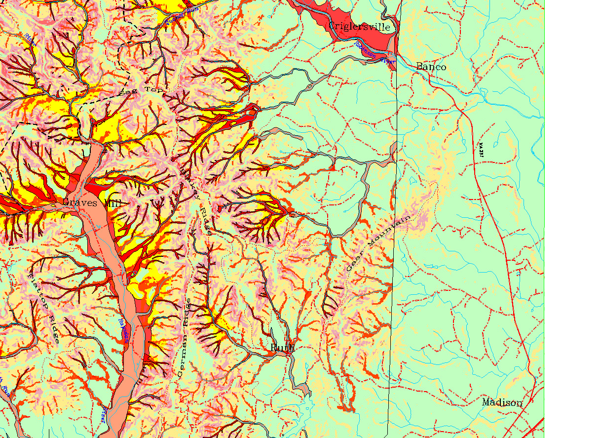 Plate2--Debris-Flow Hazards--Madison County, Va.