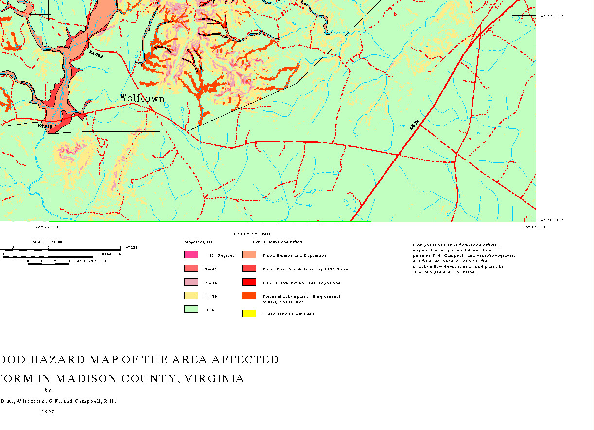 Plate2--Debris-Flow Hazards--Madison County, Va.