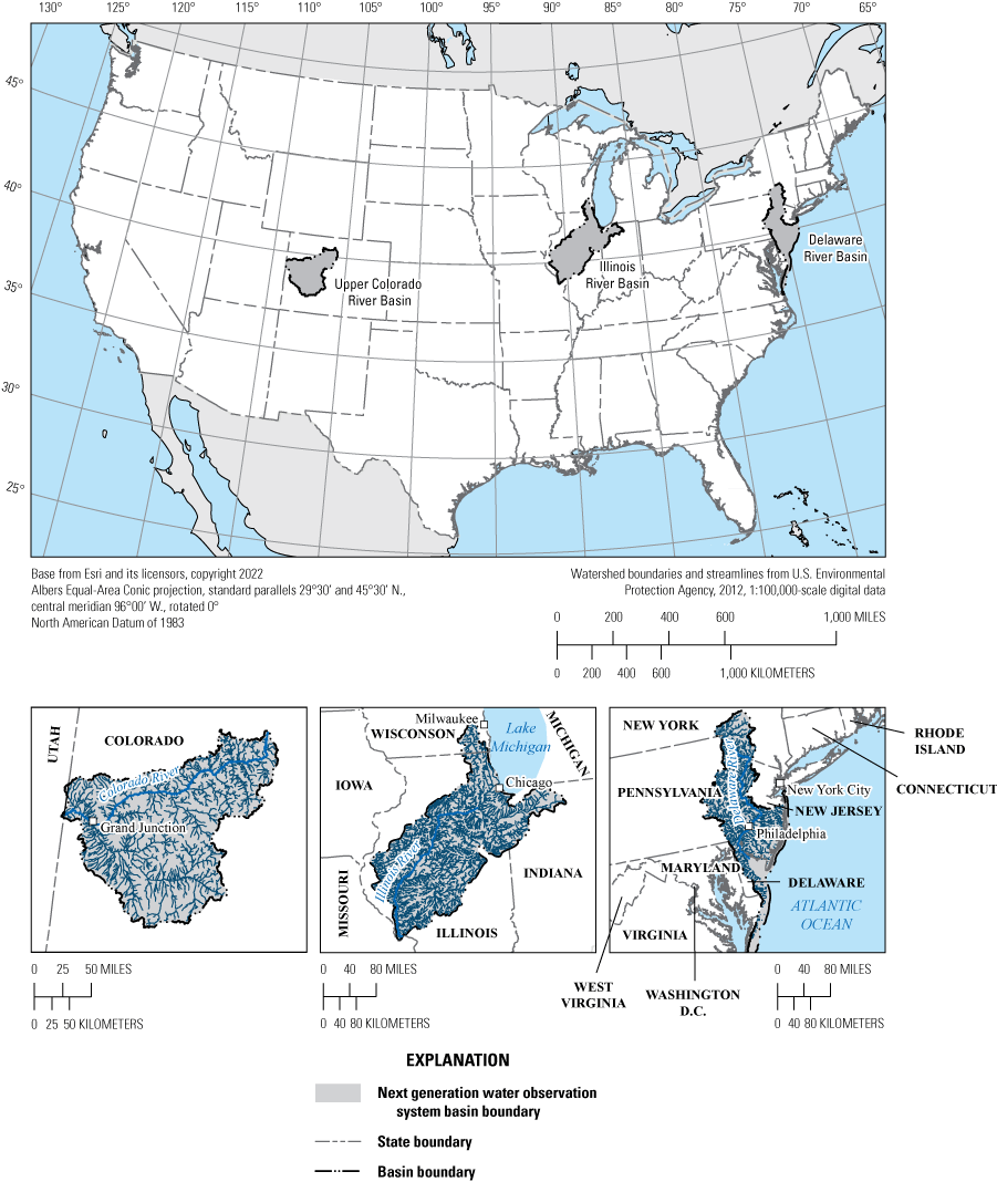 Select elements of concern in surface water of three hydrologic basins ...